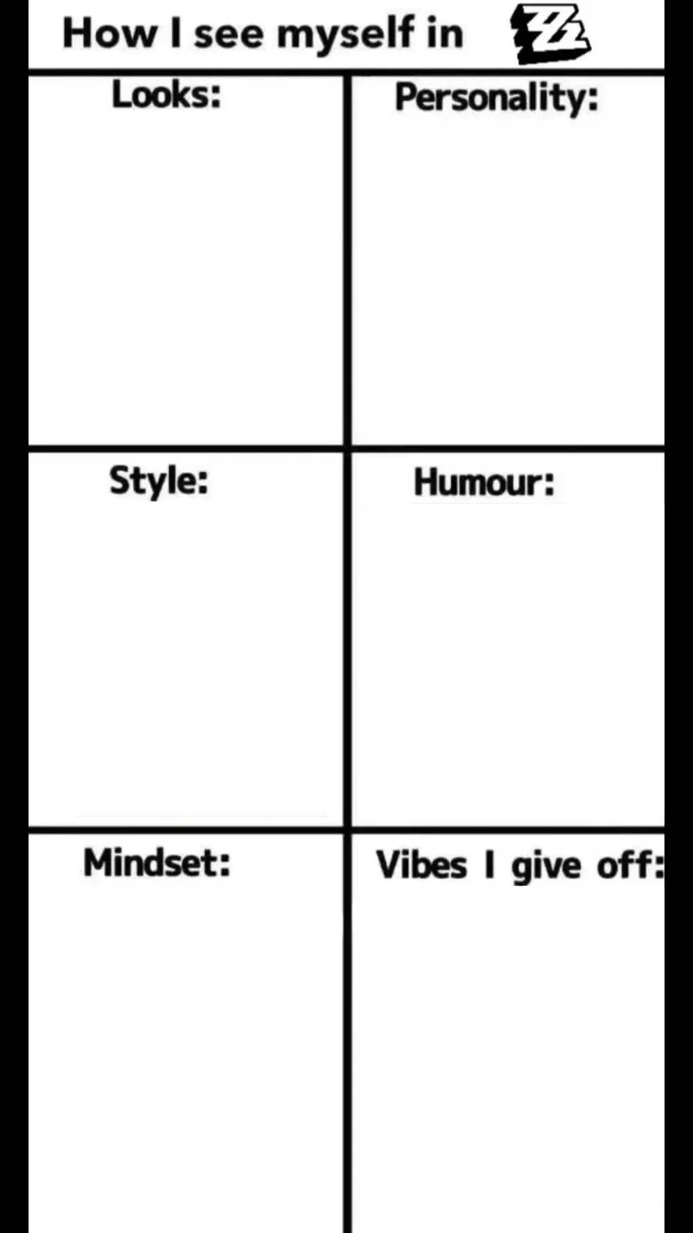blank funny alignment chart