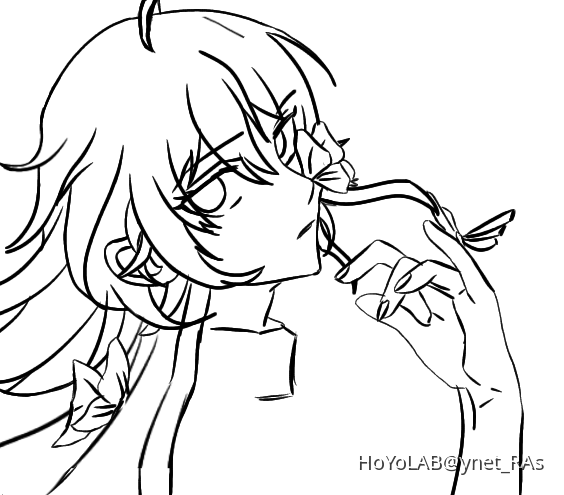 Seele drawing in process Honkai: Star Rail | HoYoLAB