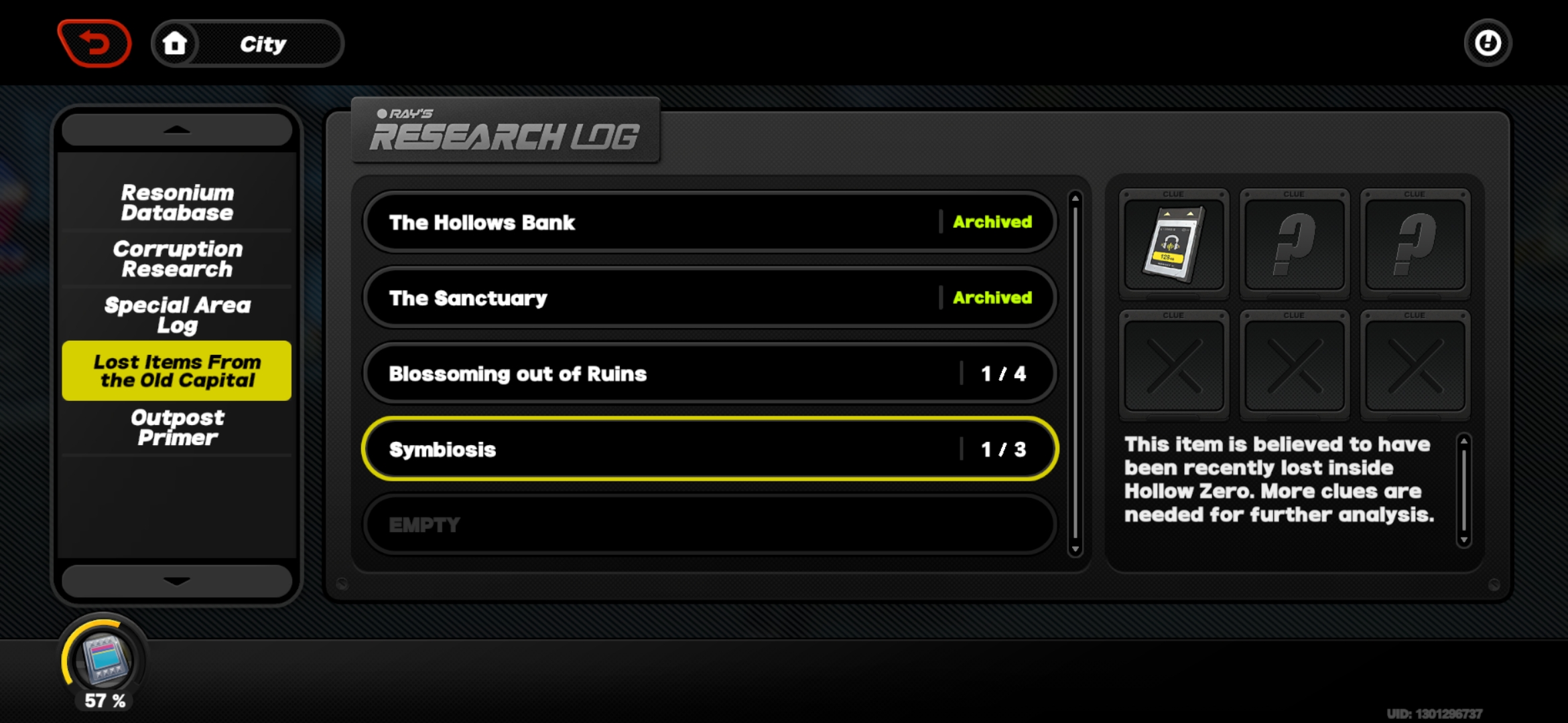 RAY'S RESEARCH LOG PROGRESS 🔬👨‍🔬l👩‍🔬 Zenless Zone Zero | HoYoLAB