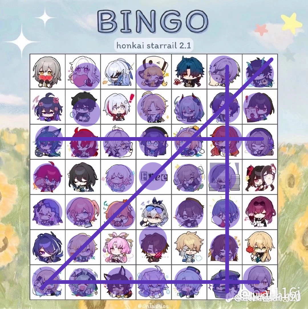My owned hsr characters! (bingo addition) Honkai: Star Rail | HoYoLAB