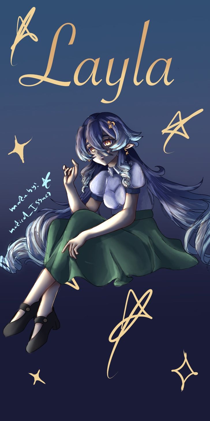 Layla in a modern AU!! Genshin Impact | HoYoLAB