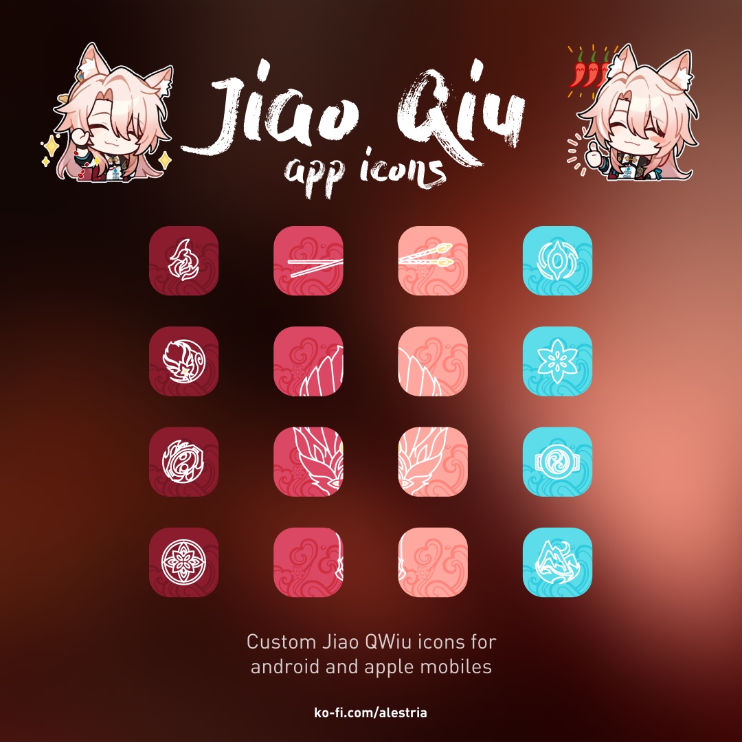 Channel Jiao Qiu’s Fiery Spirit: Custom Icons Inspired by His Foxian ...
