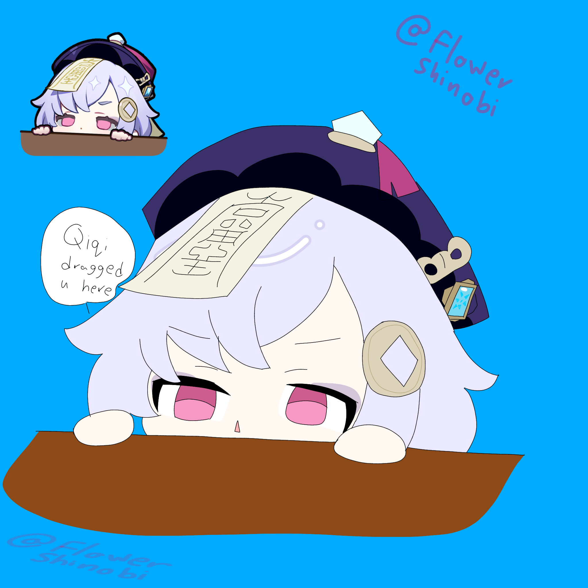 Qiqi fan badge but I put effort into it (Day 3, we ballin') Genshin ...