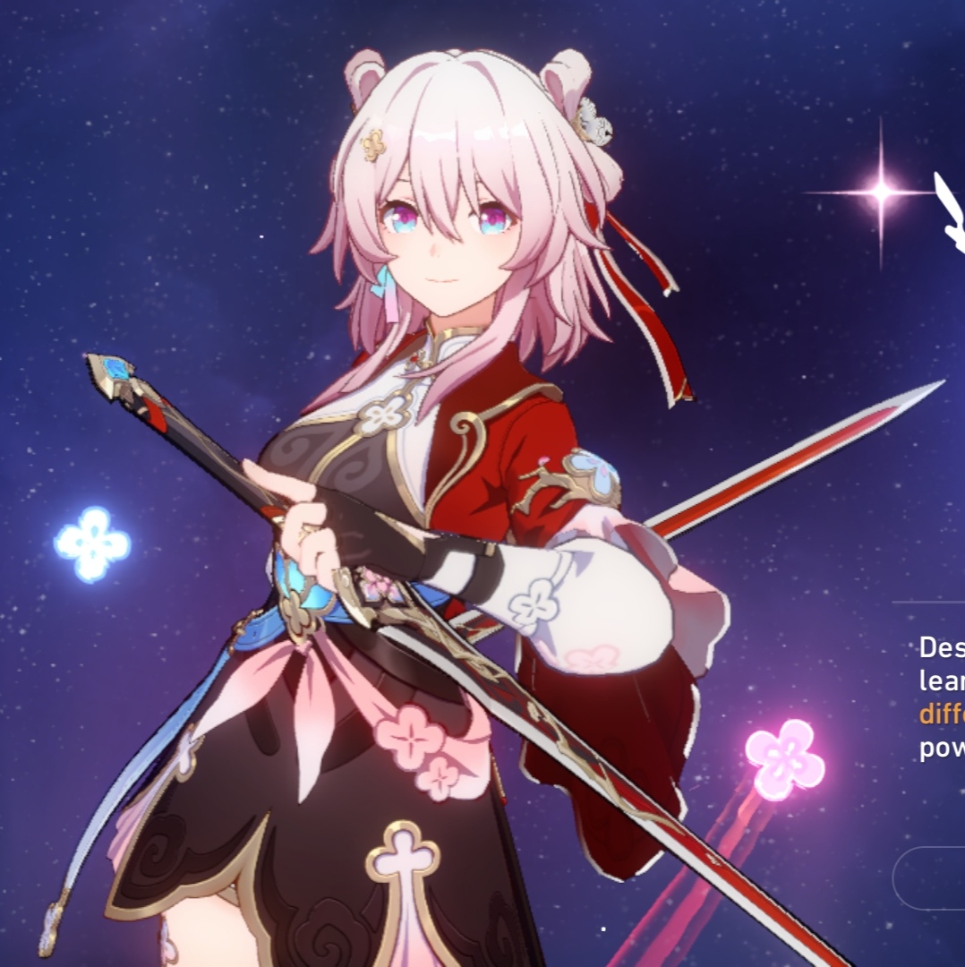 Just recently returned to hsr because of march hunt path, she's too ...