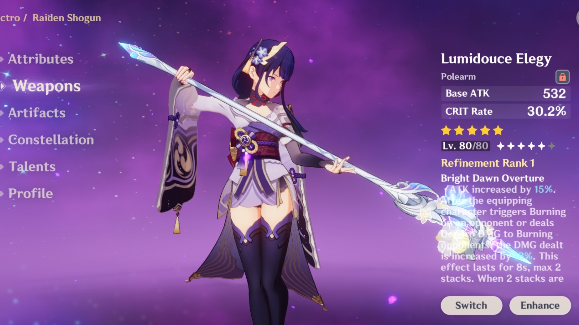 Emilie's Weapon on Raiden? Genshin Impact | HoYoLAB