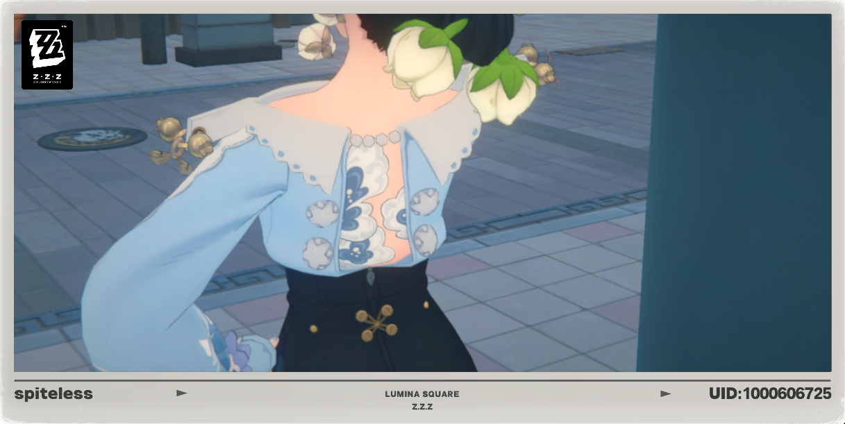 Decided to get a better picture. She really loves flowers. Zenless Zone ...