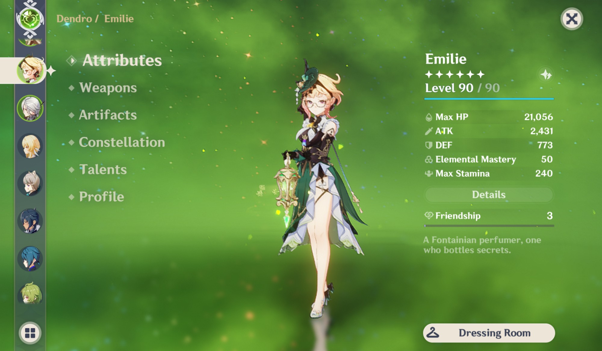 Updated Emilie Build because I got her weapon😊🌱💚 Genshin Impact | HoYoLAB