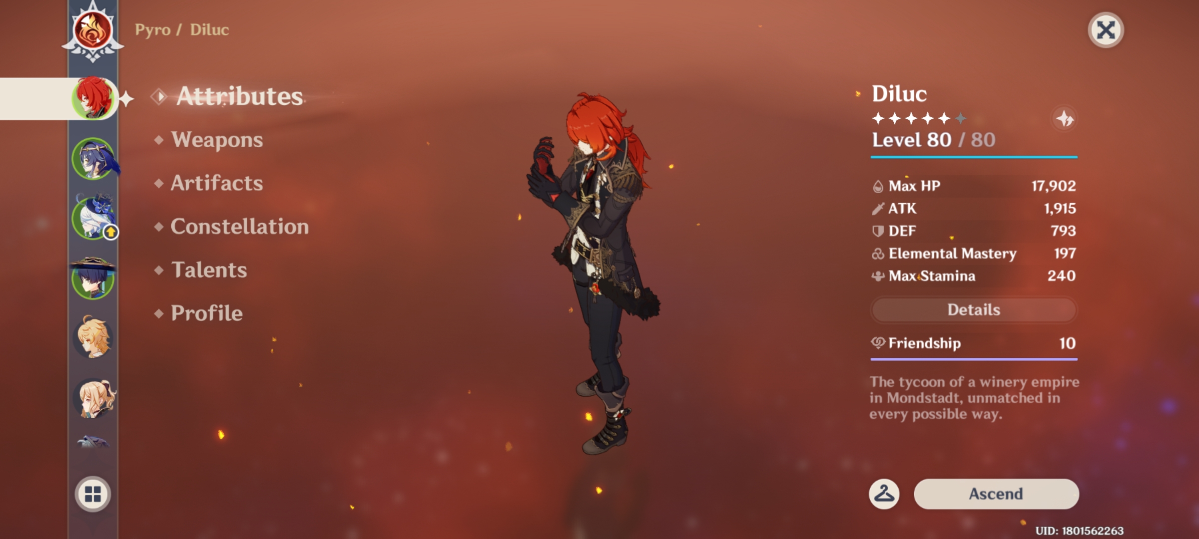 Diluc is the only good Dps that I have 🙂 Genshin Impact | HoYoLAB