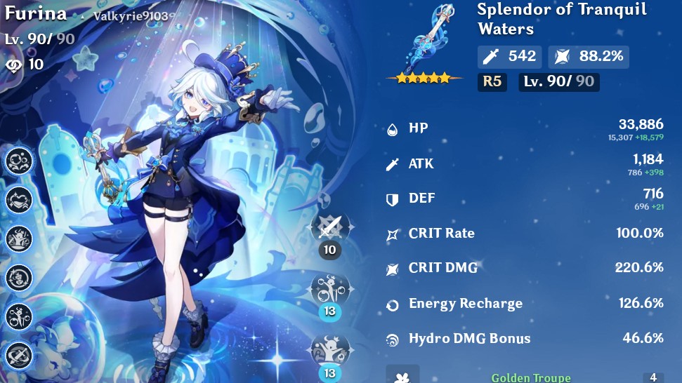 Valkyrie Furina showcase 12-Aug-24 Genshin Impact | HoYoLAB