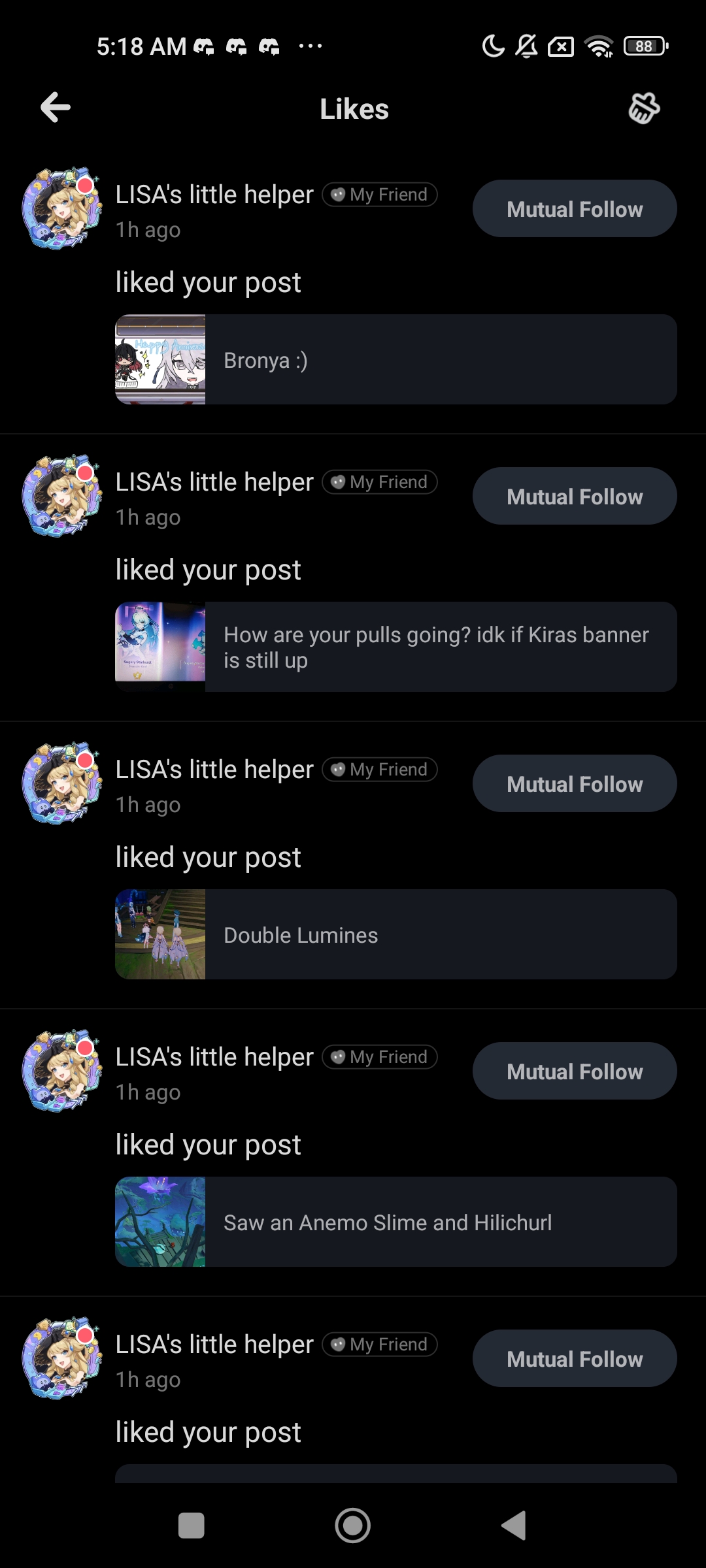 WOAH THANKS LISA's little helper | HoYoLAB