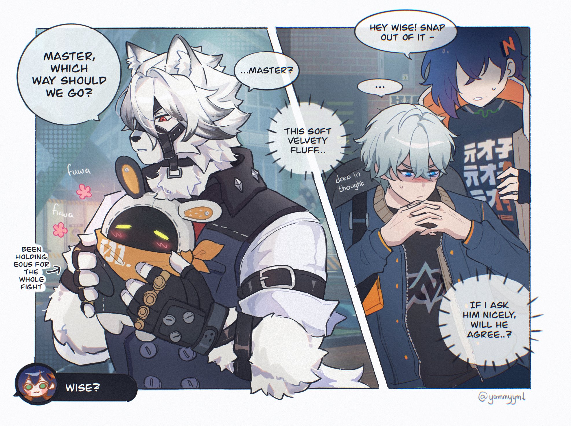 The Benefits of the HDD, being carried around by Lycaon. Also... the ...