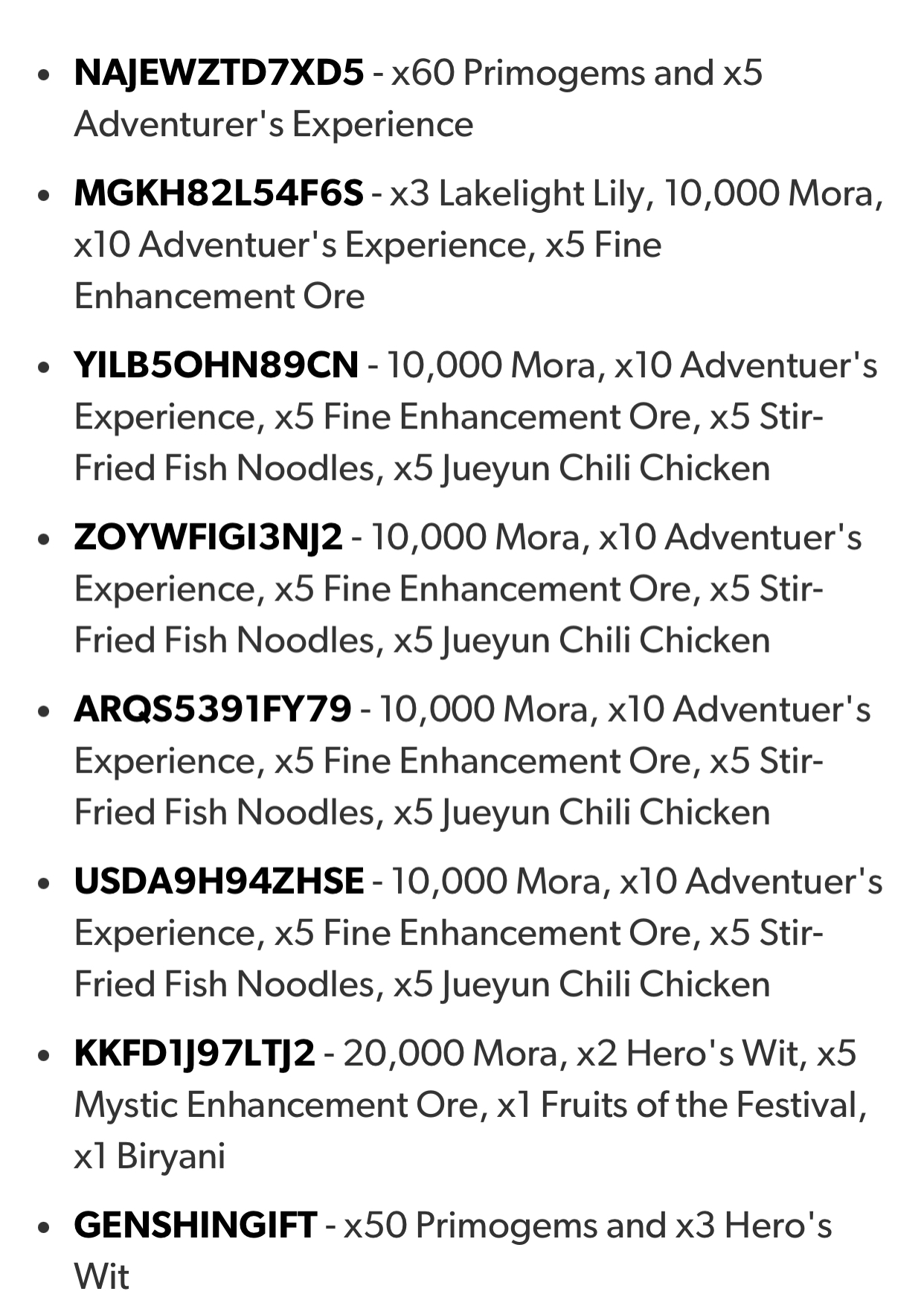 Genshin codes! Genshin Impact | HoYoLAB