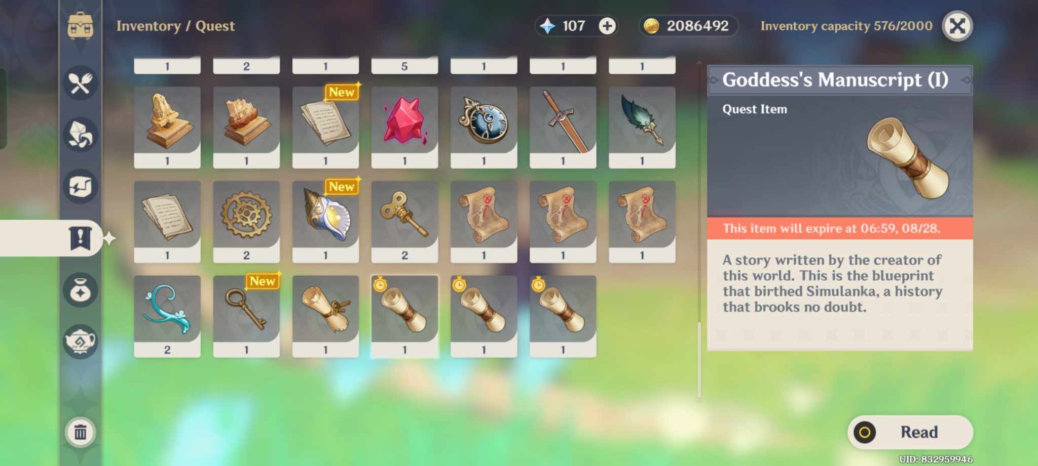 Goddess's Manuscript Genshin Impact | HoYoLAB