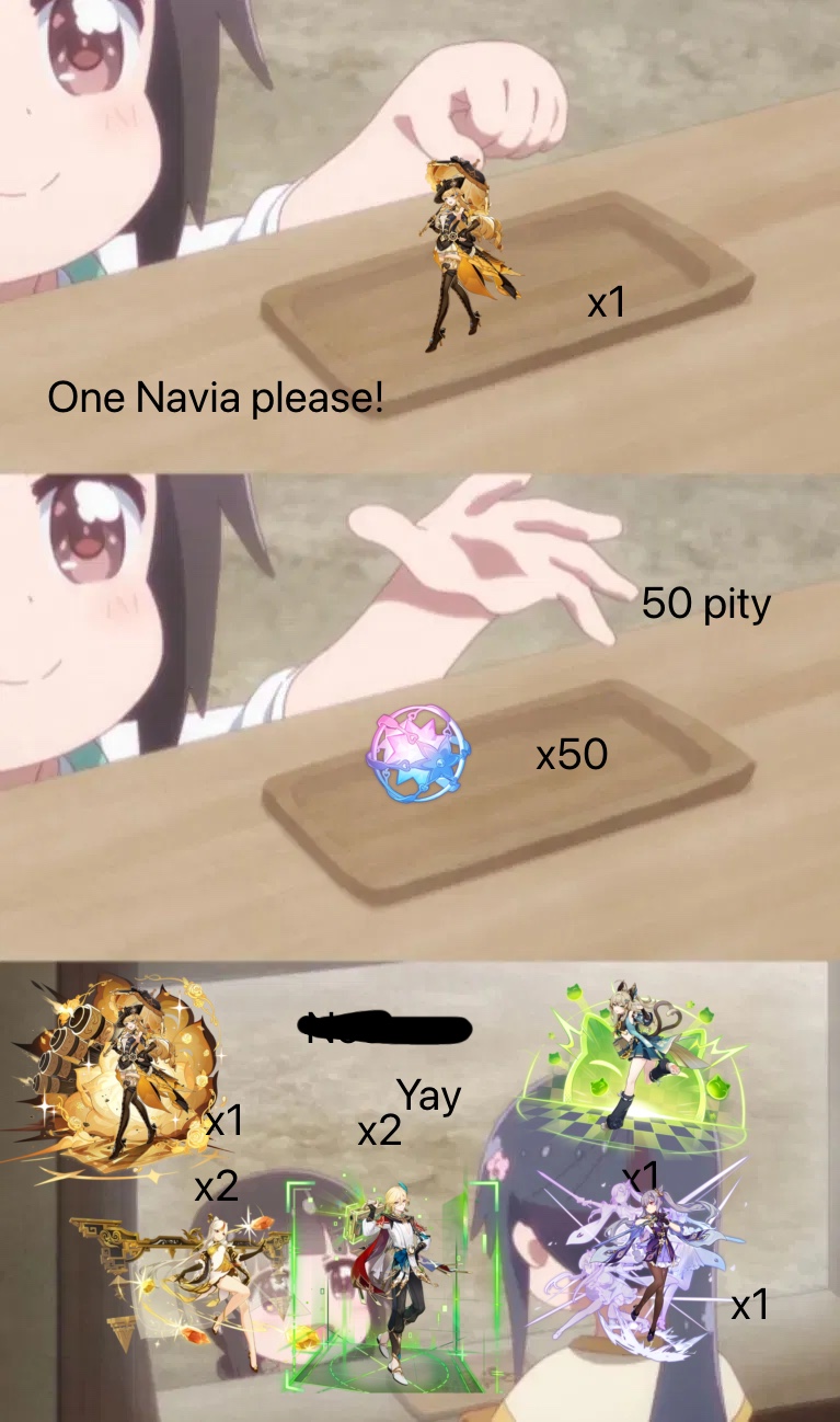 How my navia pulls went Genshin Impact | HoYoLAB