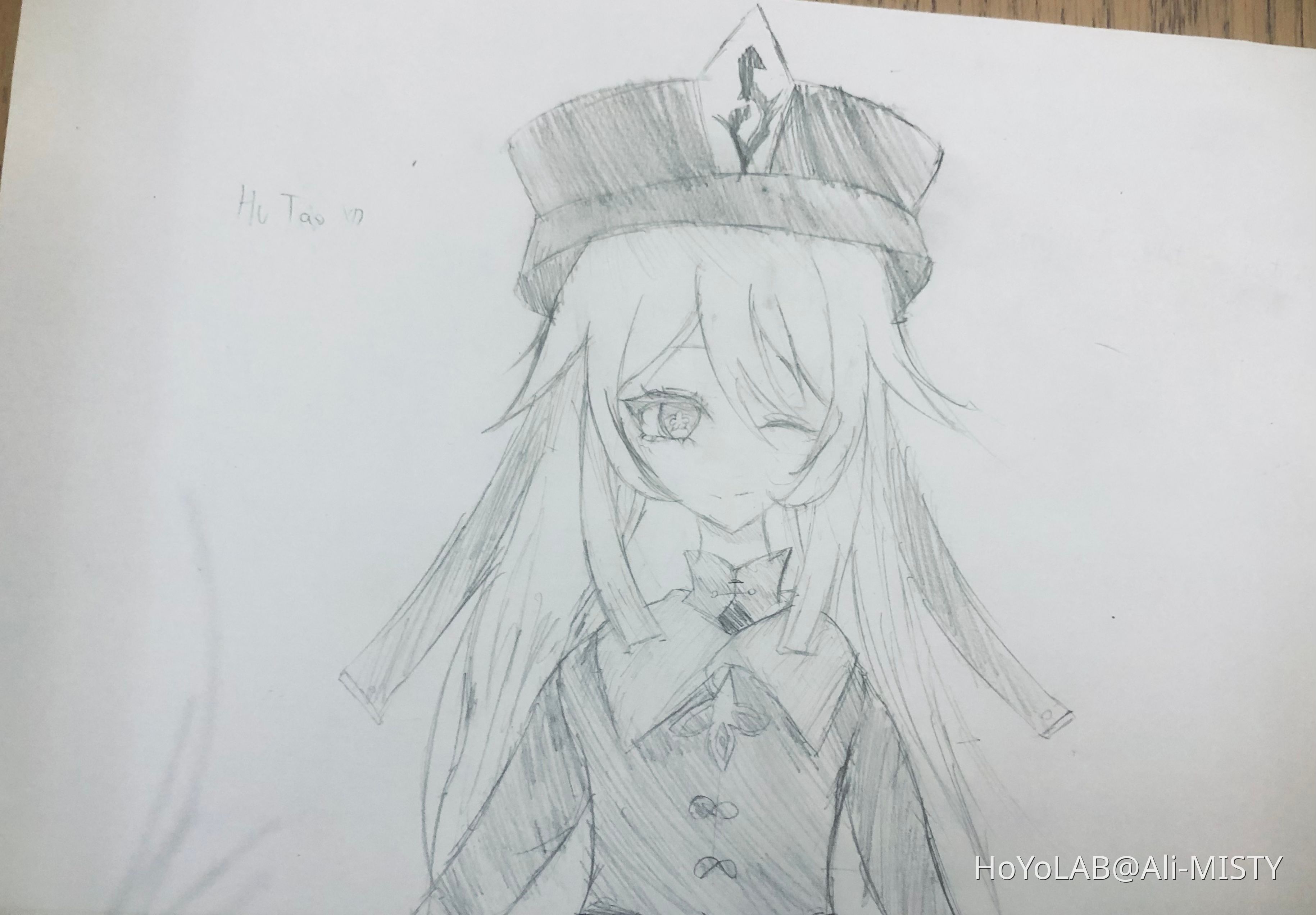 Drawing hu tao bcuzzzz (idk) Genshin Impact | HoYoLAB