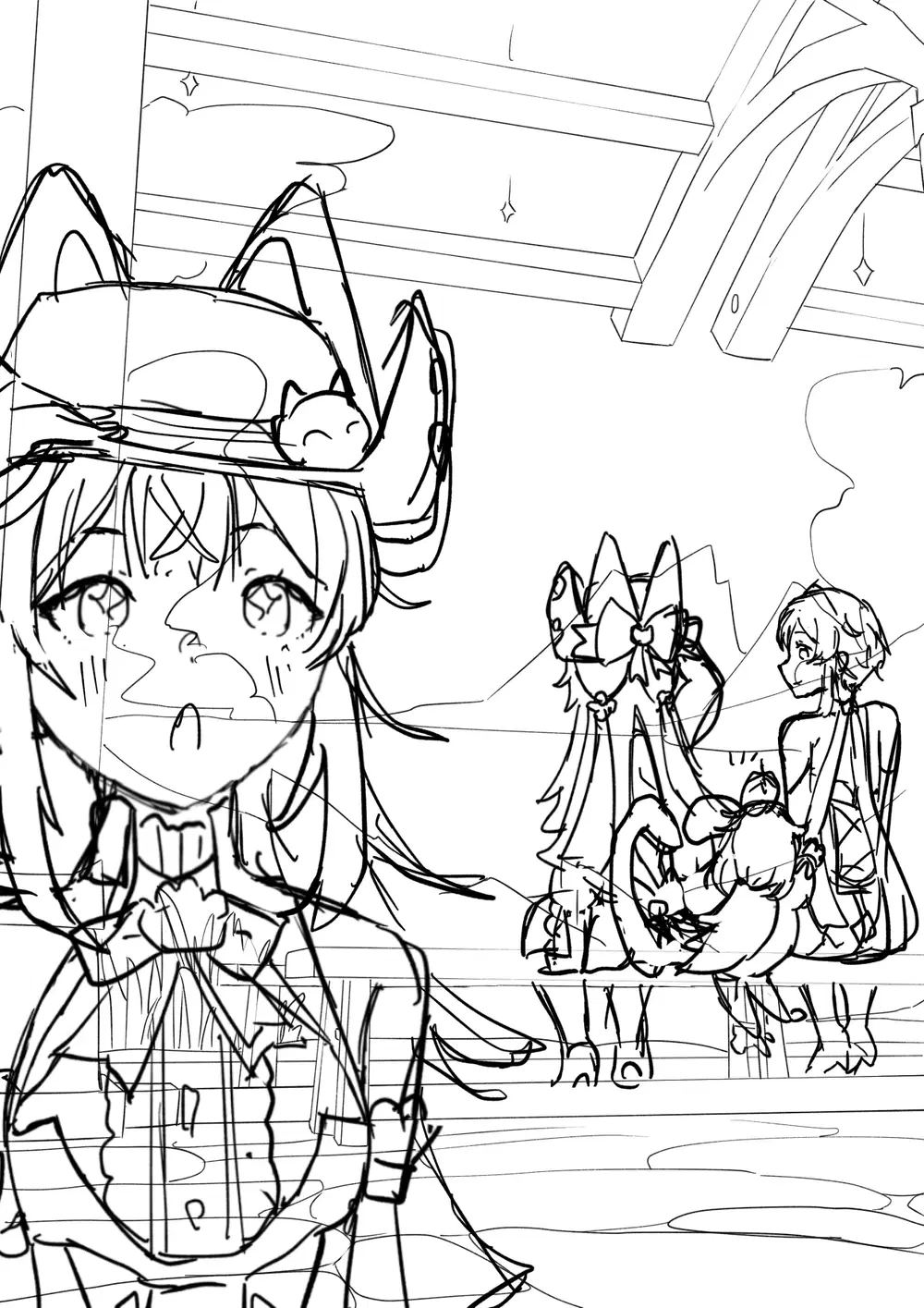 kirara coloring page