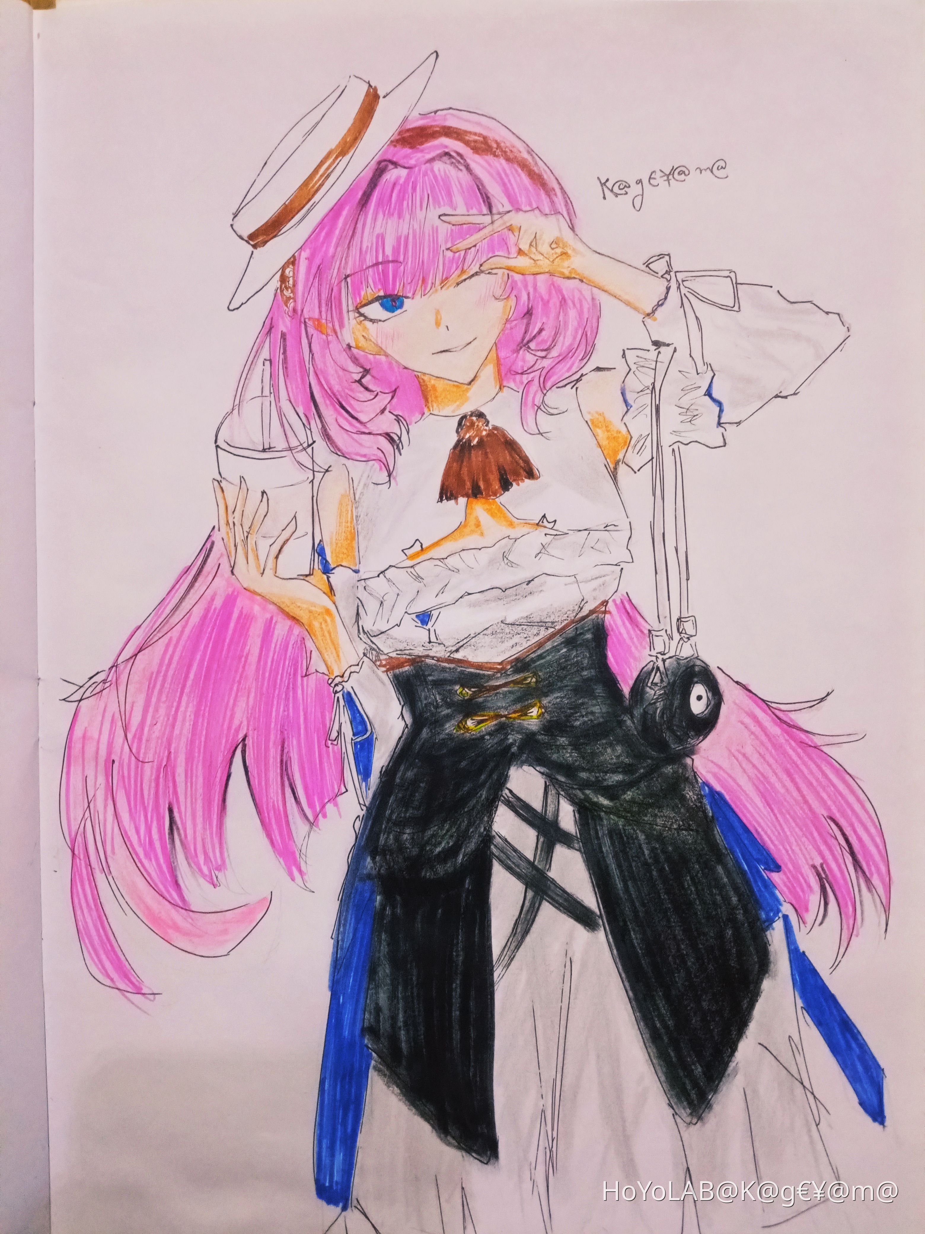 Elysia and Kiana drawing with Minuki fei Part (1/2) Honkai Impact 3rd ...