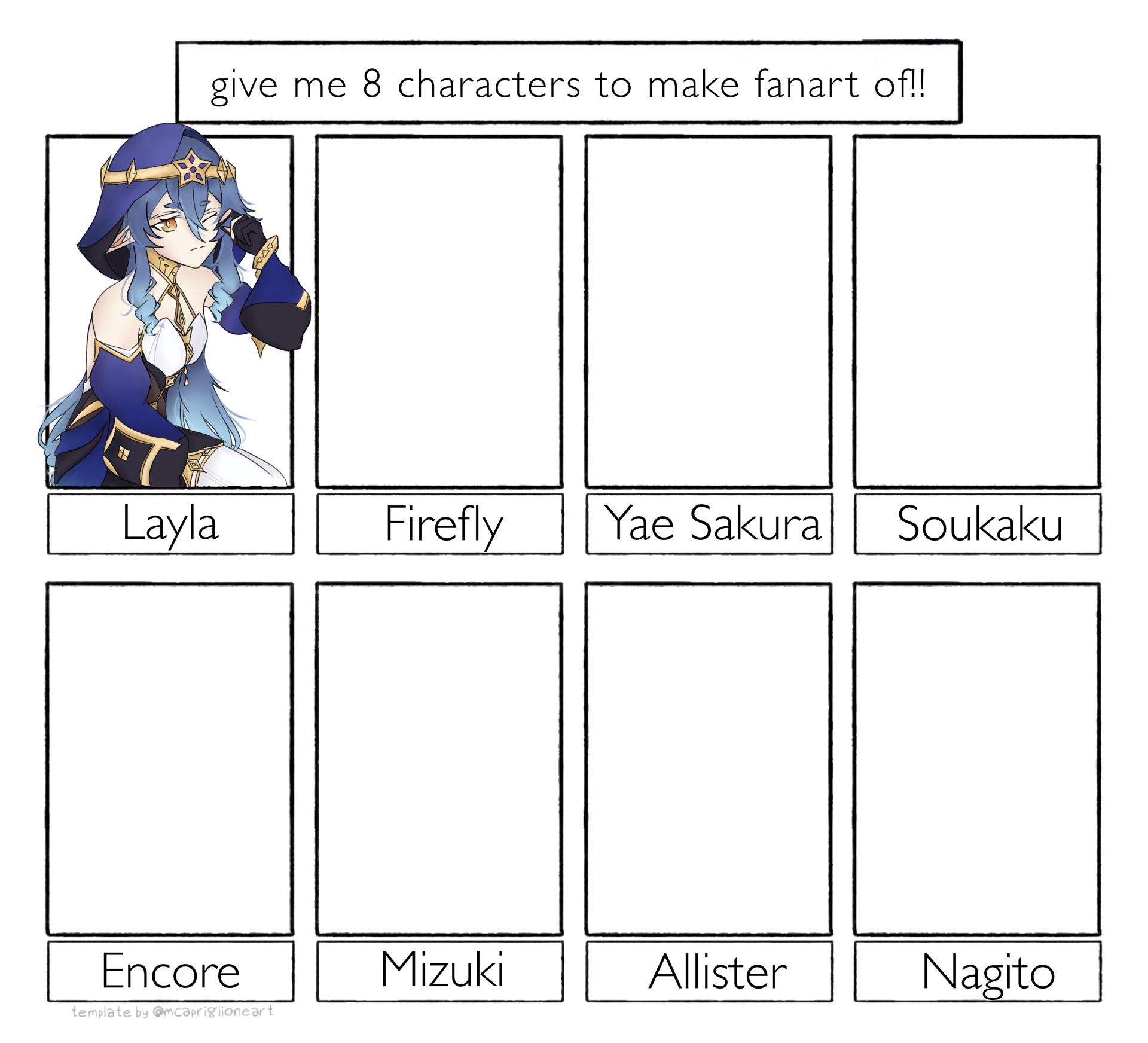 layla: 8 characters - 300 followers Genshin Impact | HoYoLAB