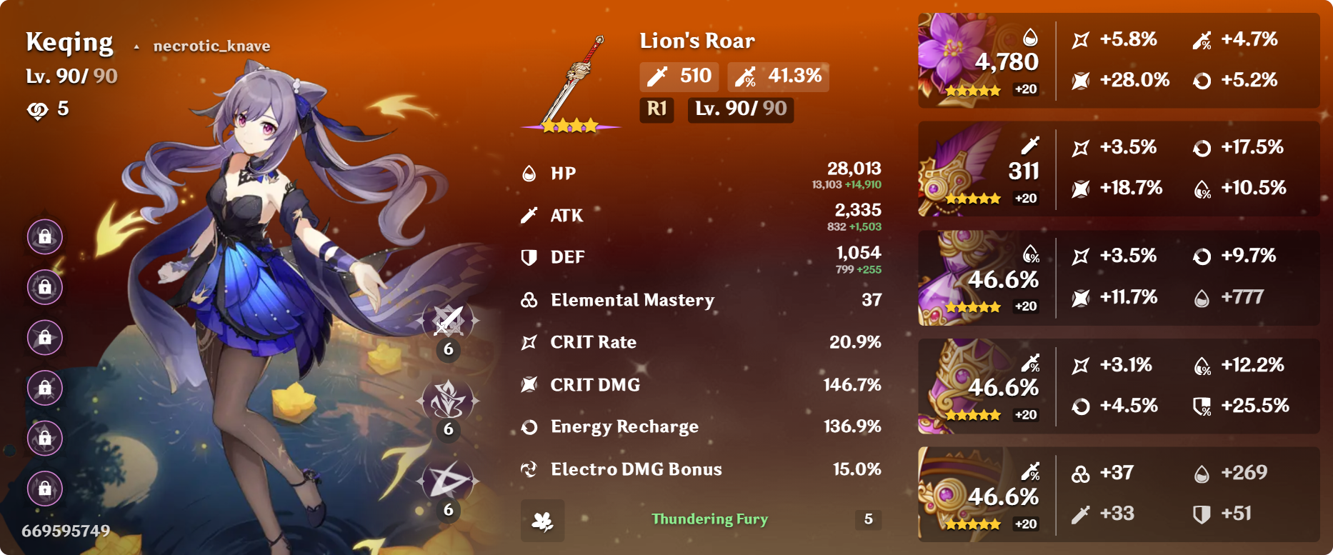 here's my keqing team Genshin Impact | HoYoLAB