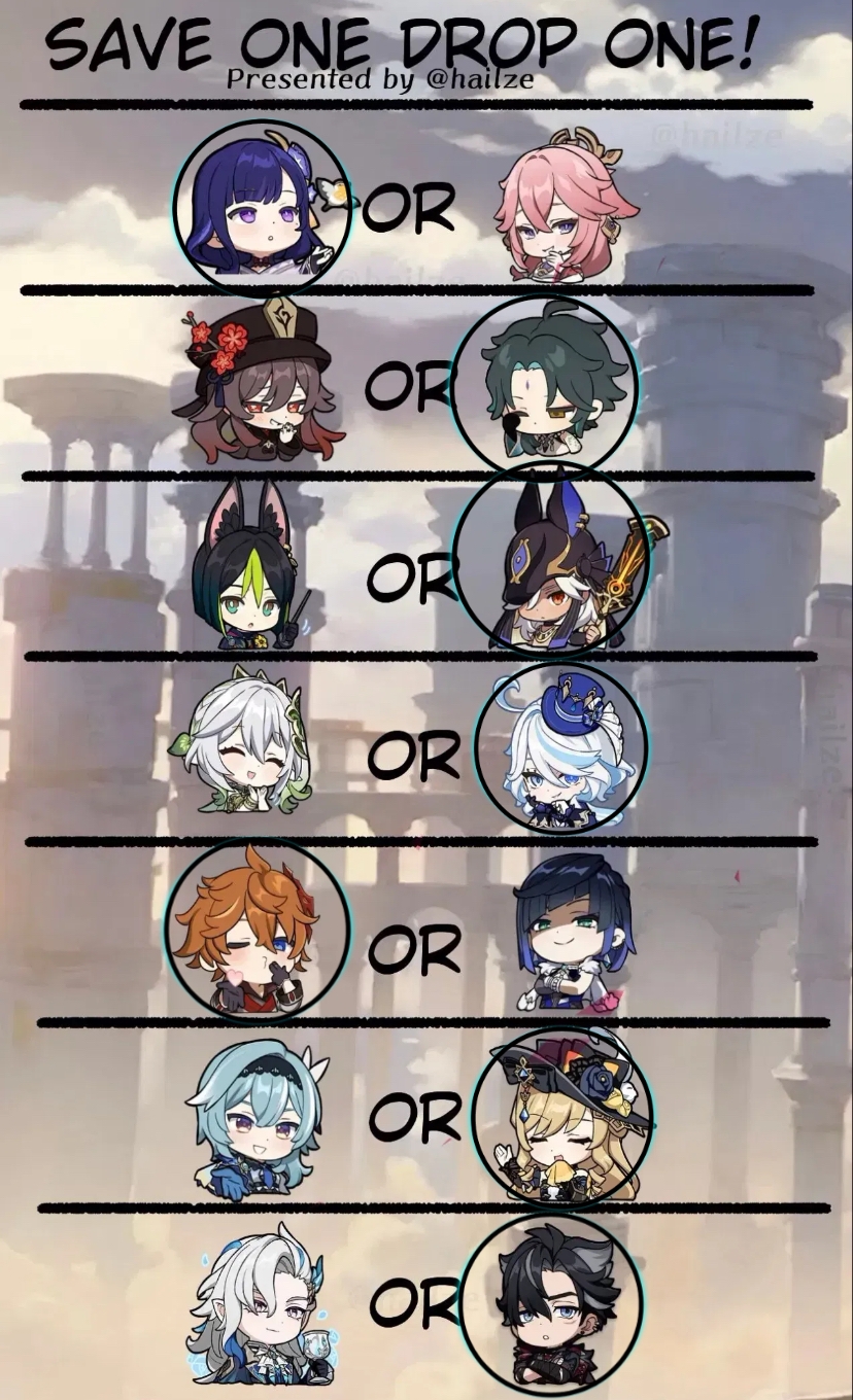 ⭐Save or Drop one thingy⭐ Genshin Impact | HoYoLAB