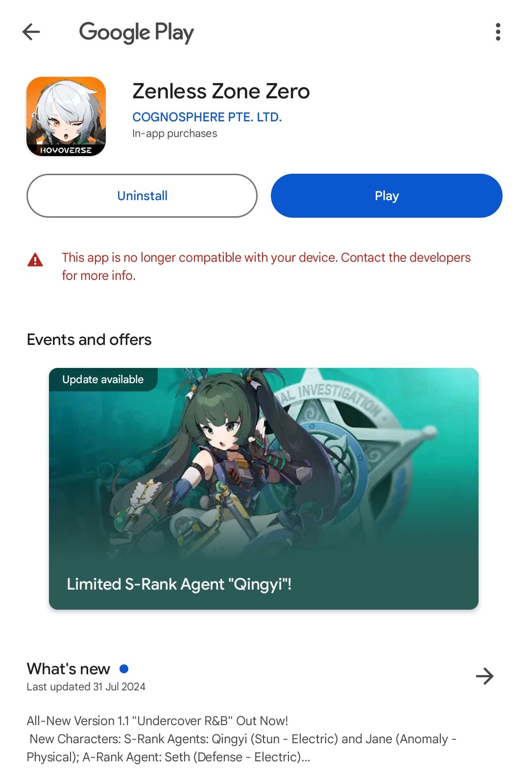 zzz update 1.1 version Zenless Zone Zero | HoYoLAB