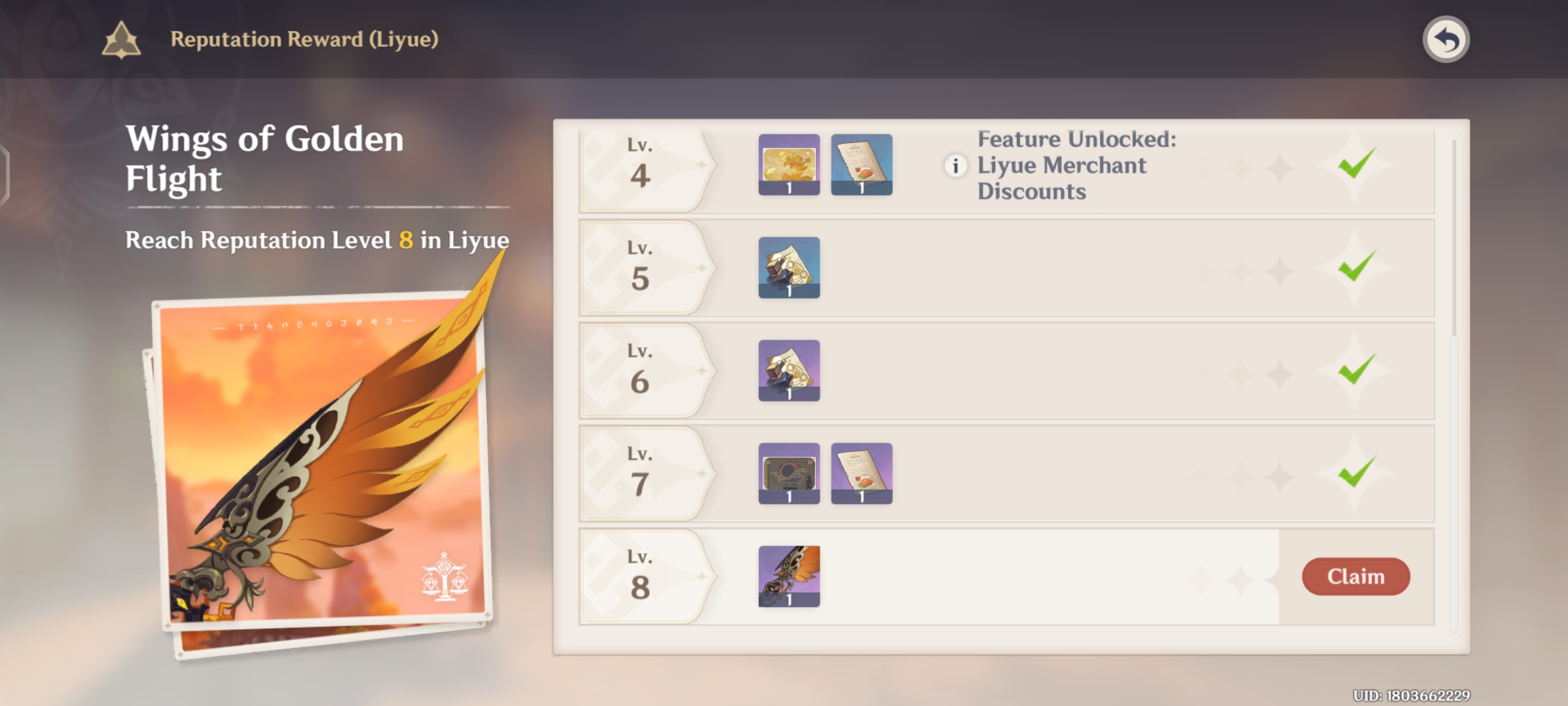 finally!!!a new glider 💙 reputation reward thanks Genshin Impact | HoYoLAB