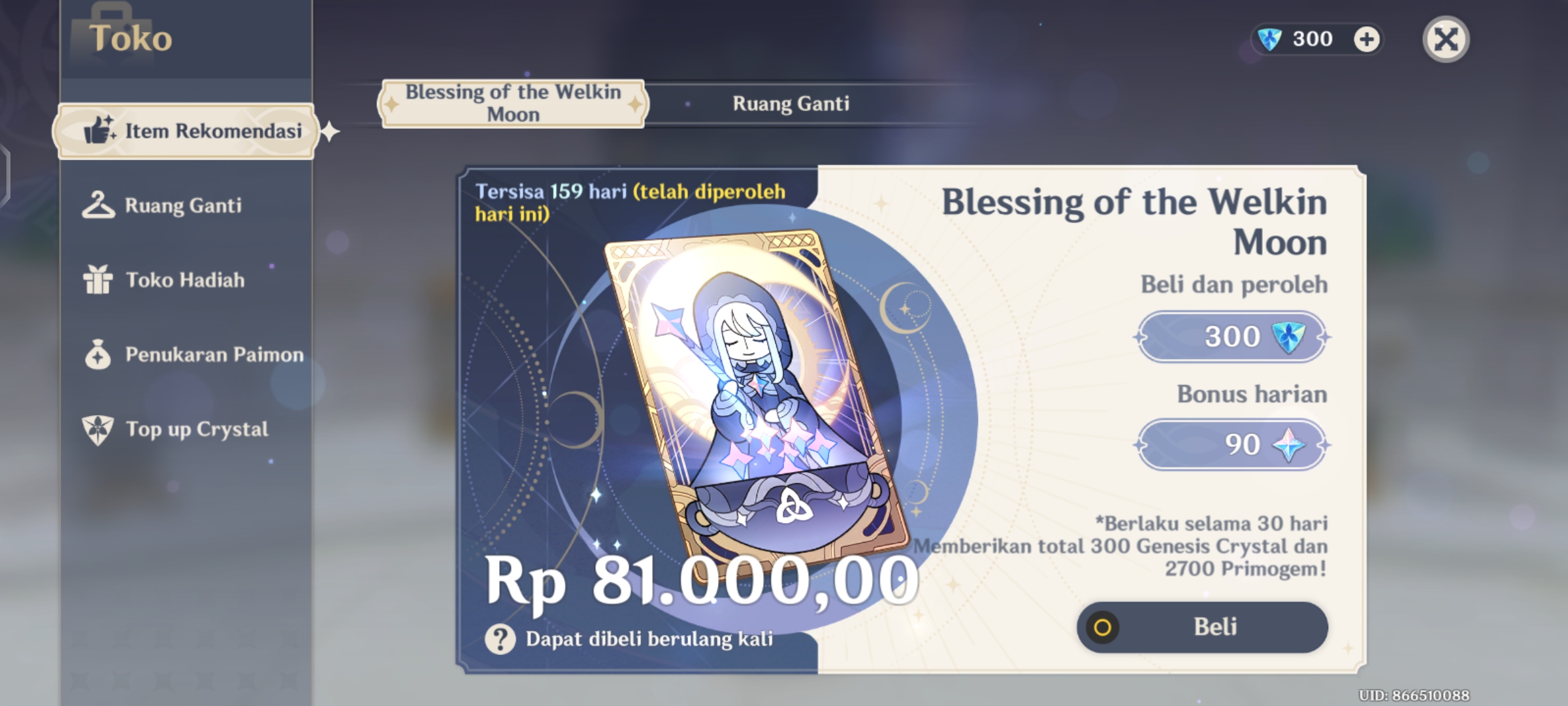 Blessing Welkin Moon Nyasar 😍 Genshin Impact | HoYoLAB