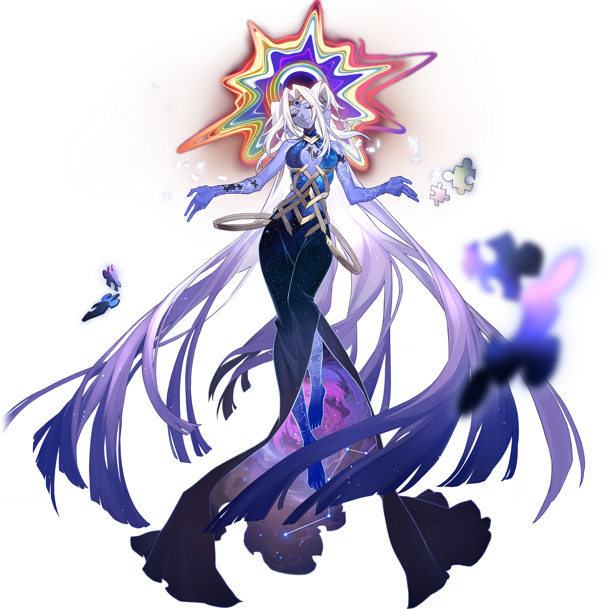 I have nothing to post about so im posting an img of one Aeon a day. (Day 1) Honkai: Star Rail ...