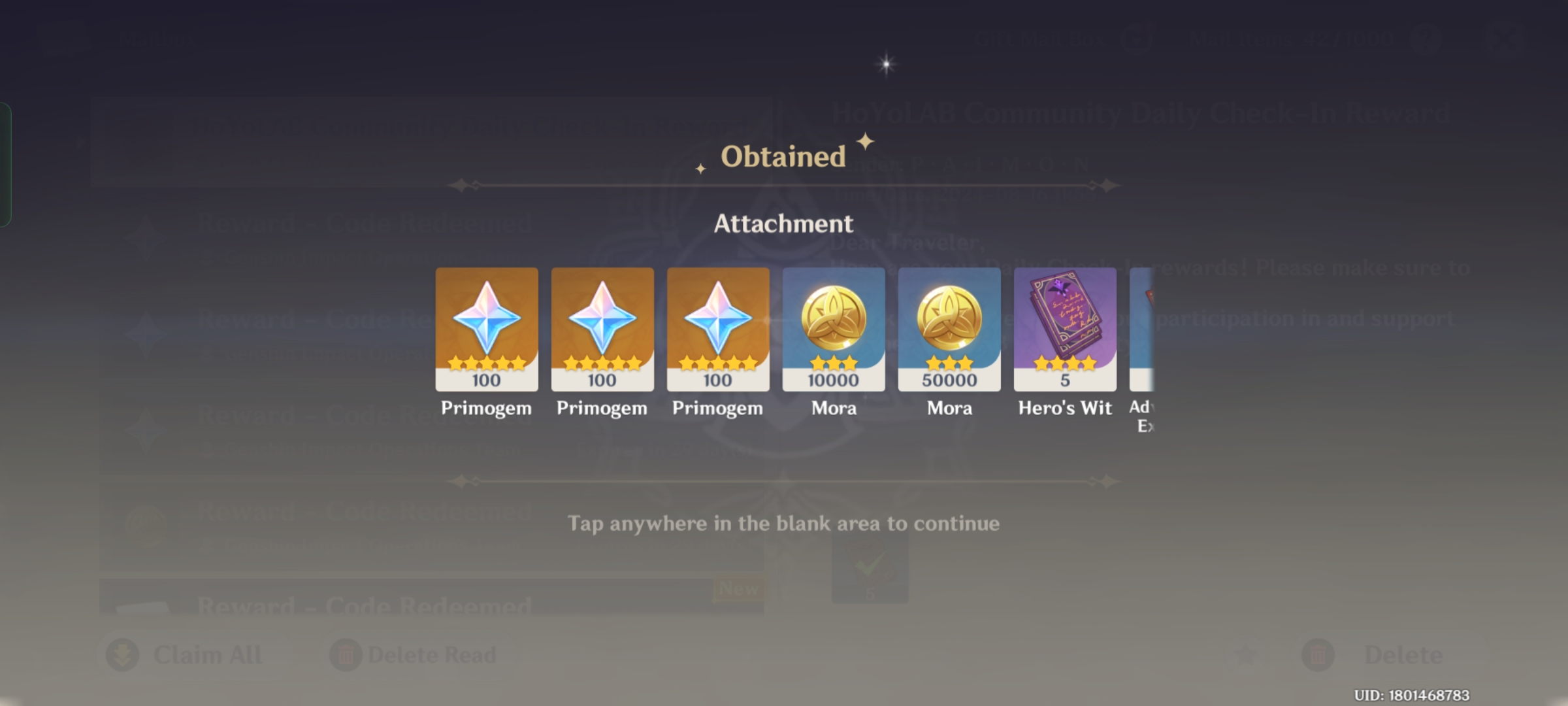 300 Primogems redeem code Genshin Impact | HoYoLAB