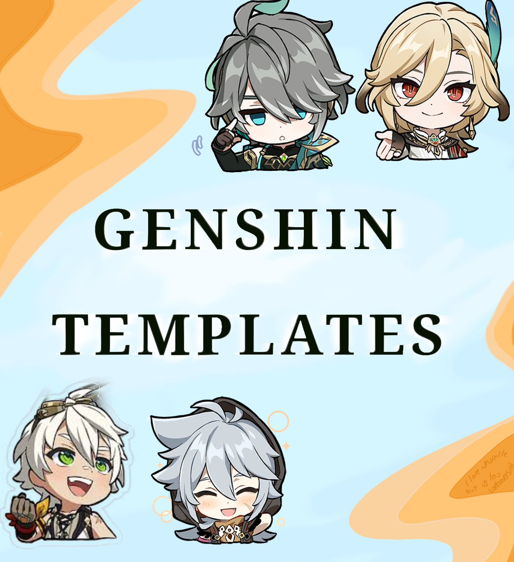 genshin templates + extras Genshin Impact | HoYoLAB