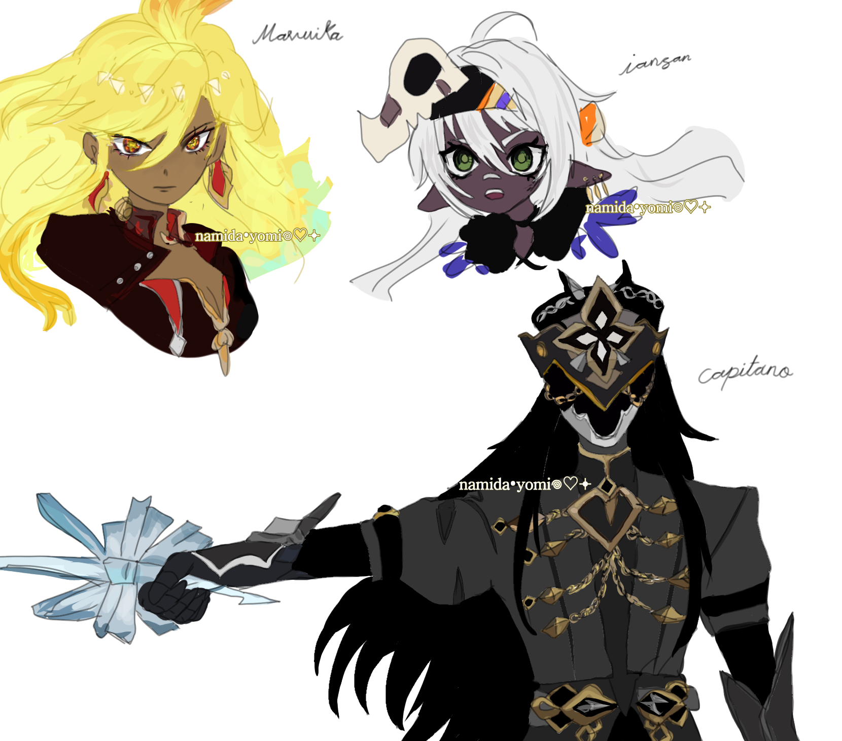 🦋Mavuika, Capitano, Iansan~🖤 Genshin Impact | HoYoLAB