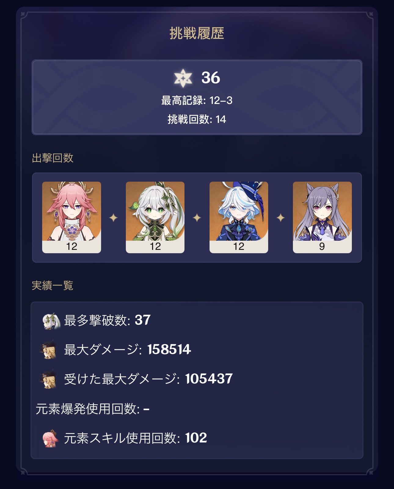 今期螺旋報告(8月) Genshin Impact | HoYoLAB