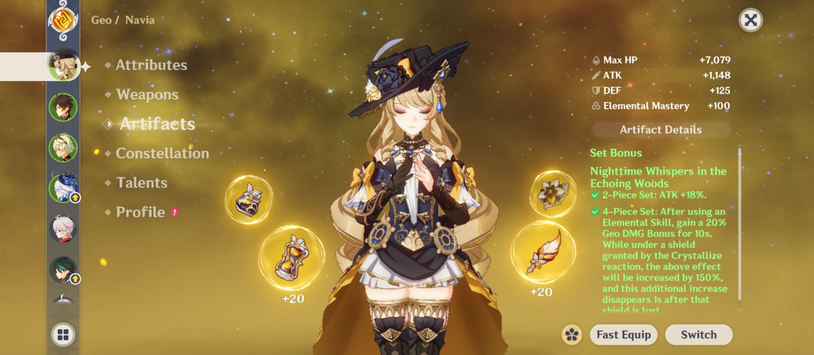 Which artifacts should I put for Navia for the time being? Genshin ...