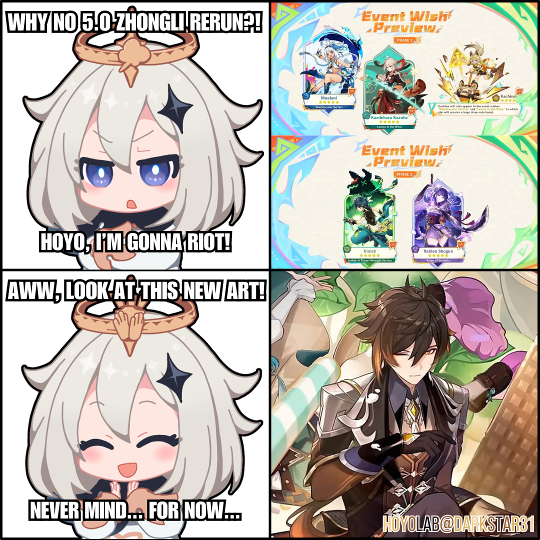 Hoyo has made peace with us Zhongli simps... for now. Genshin Impact ...