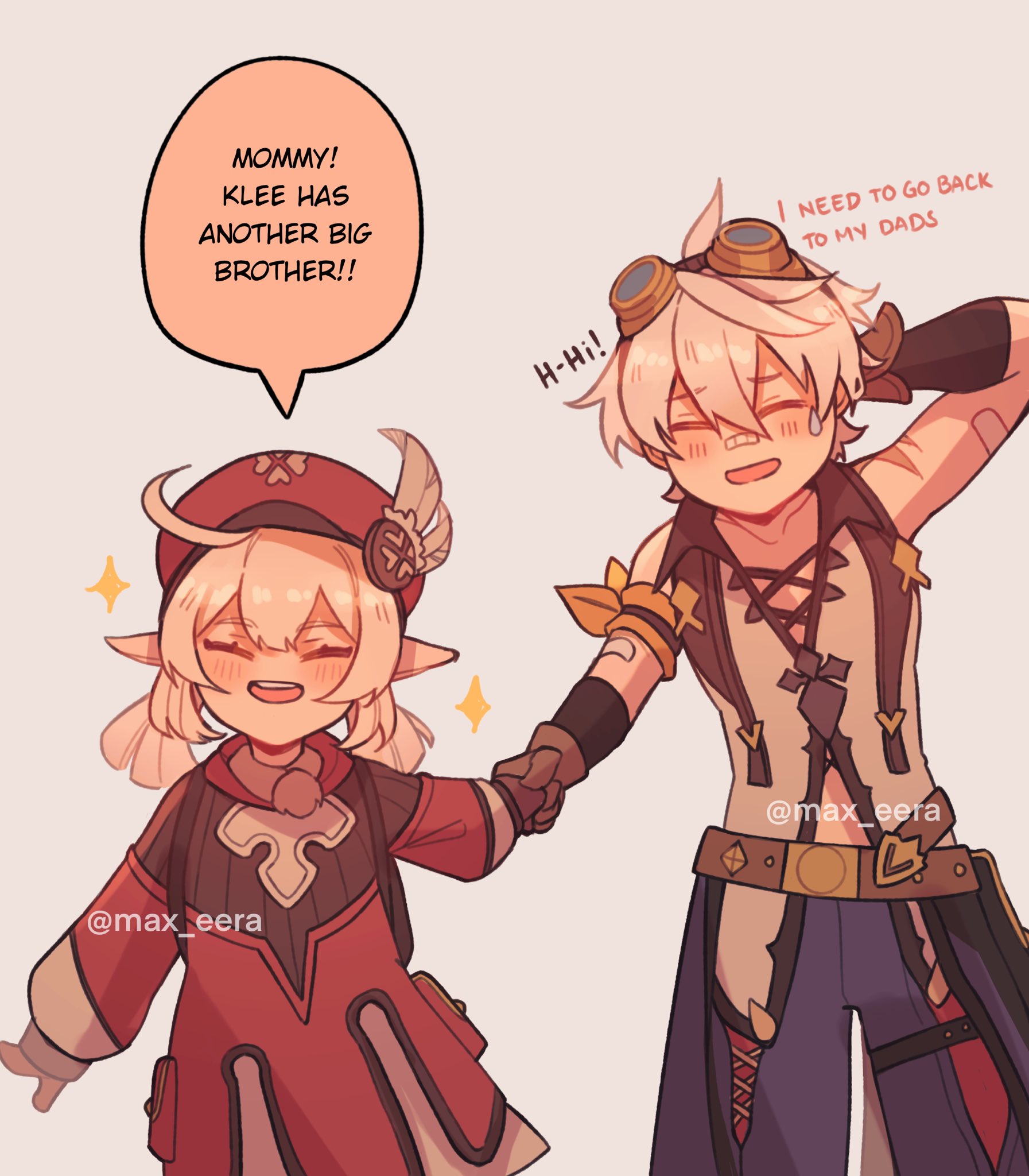 Klee adopting everyone as her big brother 🥹 Genshin Impact | HoYoLAB