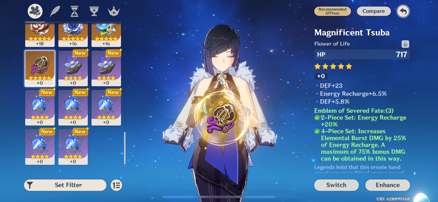 my yelan build and trash artifacts Genshin Impact | HoYoLAB
