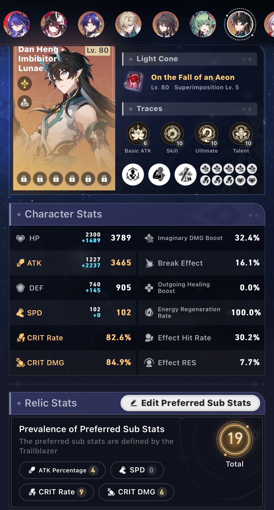 Finally my Dan hung is getting better ( I know crit damage is low but I ...