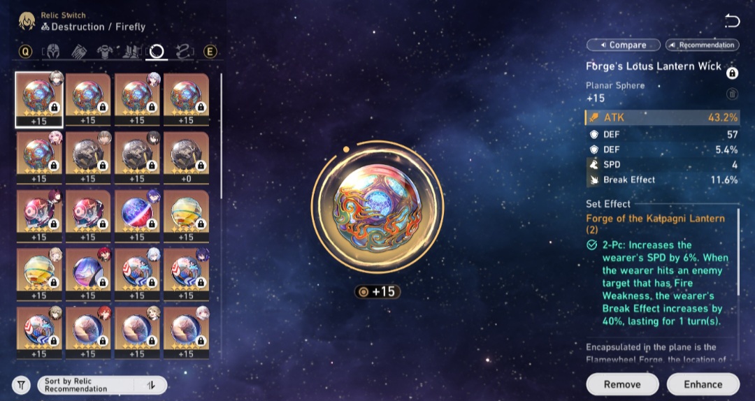 Firefly got more Spd and Break affection. Honkai: Star Rail | HoYoLAB