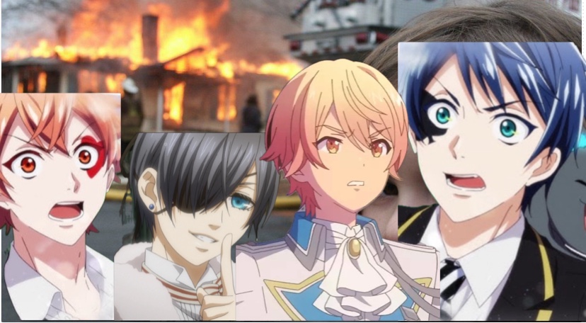 Cooking food with tenma tsukasa ciel phantomhive and ace Deuce gone ...