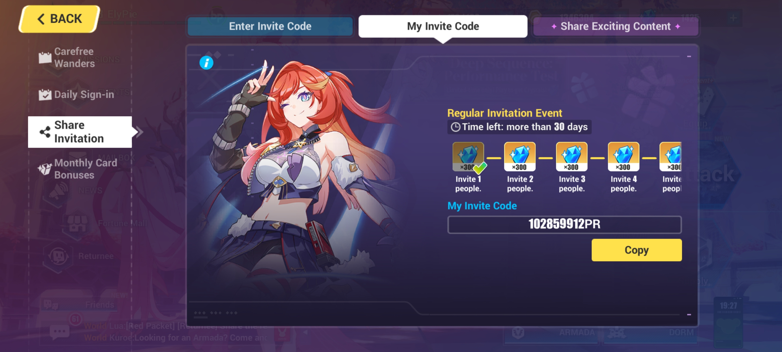 Invite Code Honkai Impact 3rd | HoYoLAB