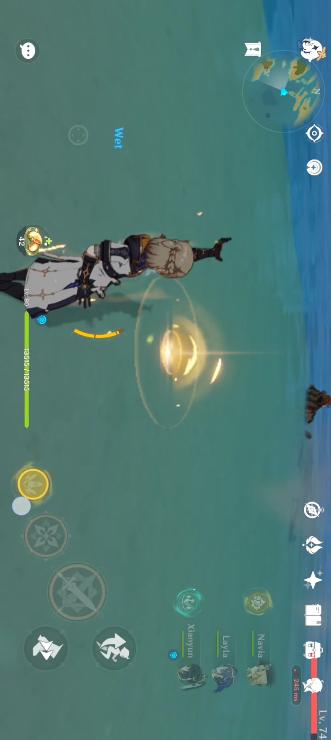 Navia hunting Hunters on Albedo's flying platform ! Genshin Impact ...