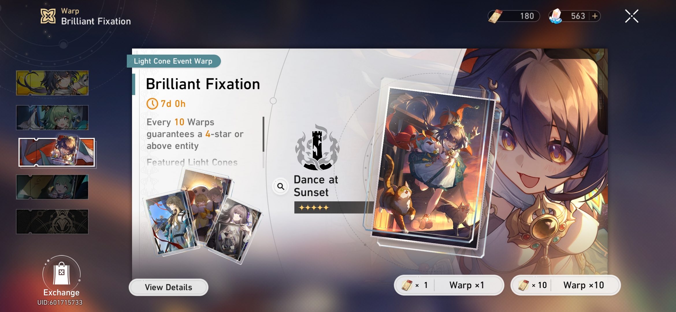 Awesome!!! A Newest Yunli's 5-star Lightcone: Dance at Sunset! 🥰 Honkai ...