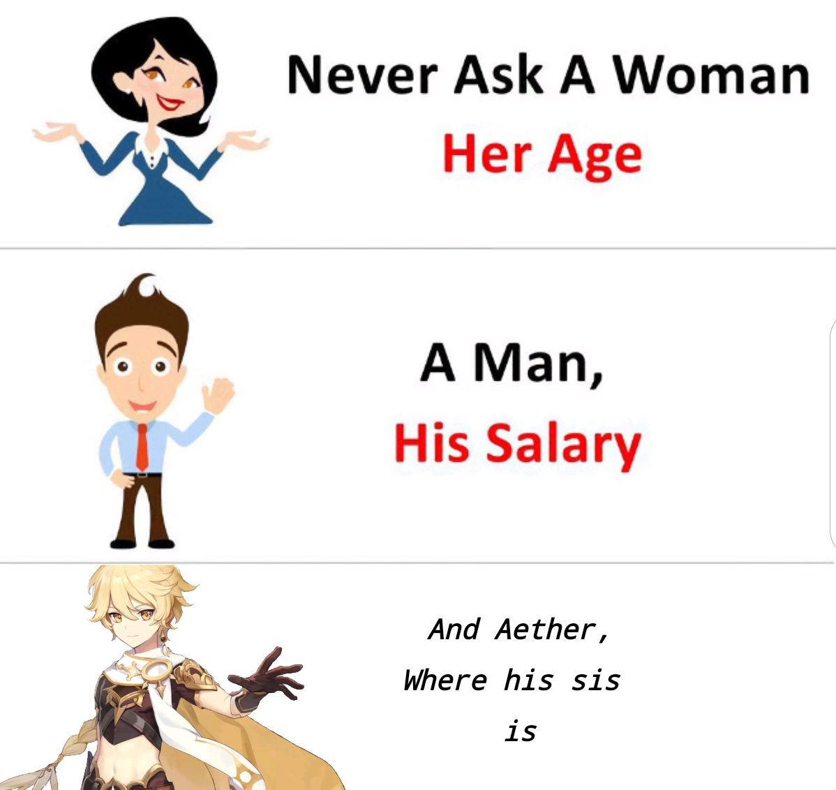 Offensive Aether memes i totally did not steal Genshin Impact | HoYoLAB