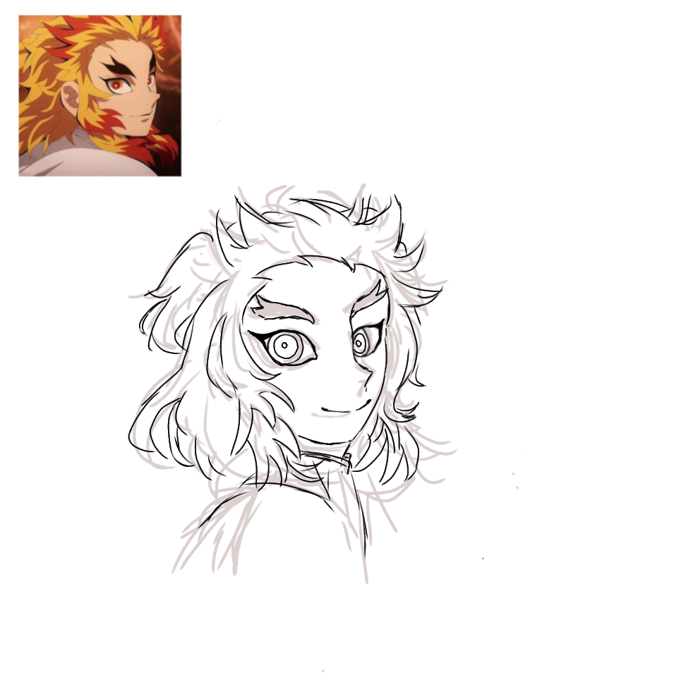 work in progress:D (Rengoku drawing!!) Genshin Impact | HoYoLAB