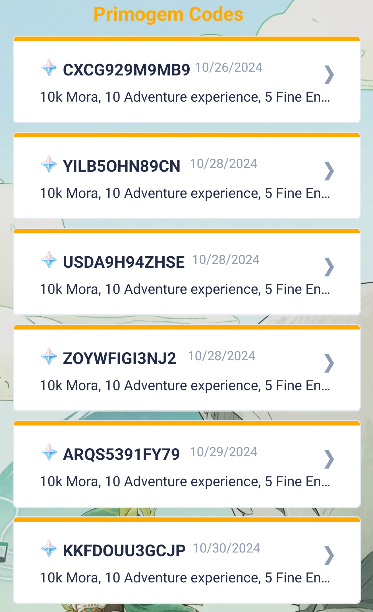Genshin Codes Genshin Impact | HoYoLAB