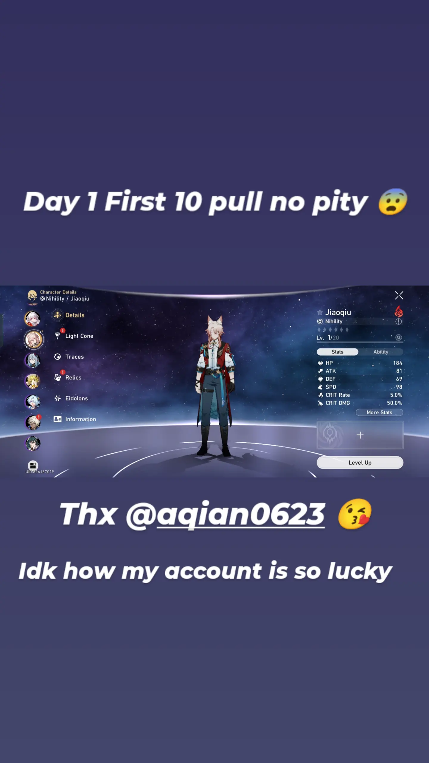 I posted this on ig yesterday 😅 Honkai: Star Rail | HoYoLAB