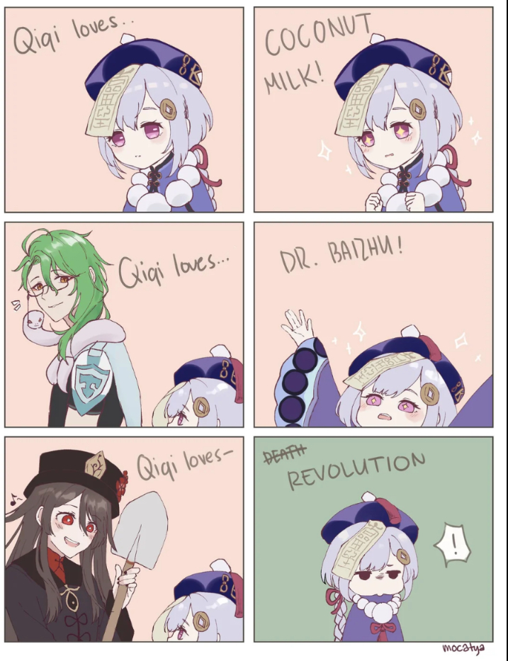 Qiqi fan badge Genshin Impact | HoYoLAB