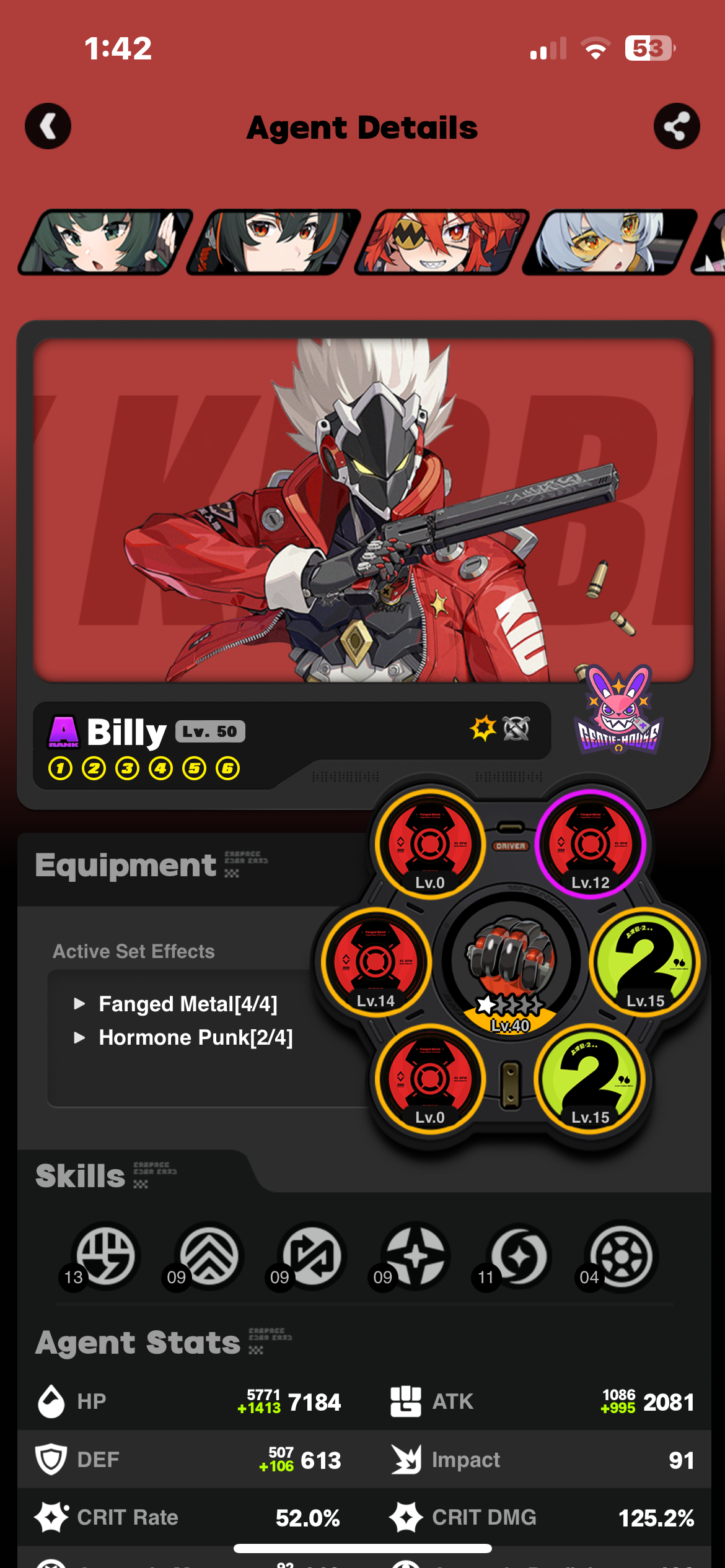 Am I on the right track to building Billy right? Zenless Zone Zero ...