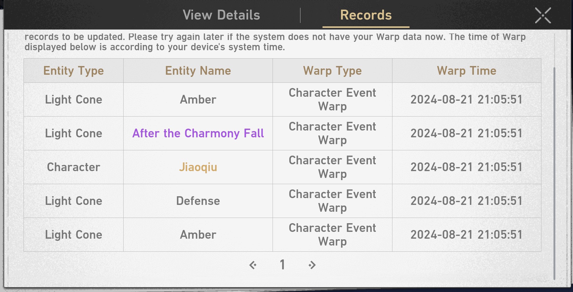 Limited Character Pity Count (Info) Honkai: Star Rail | HoYoLAB