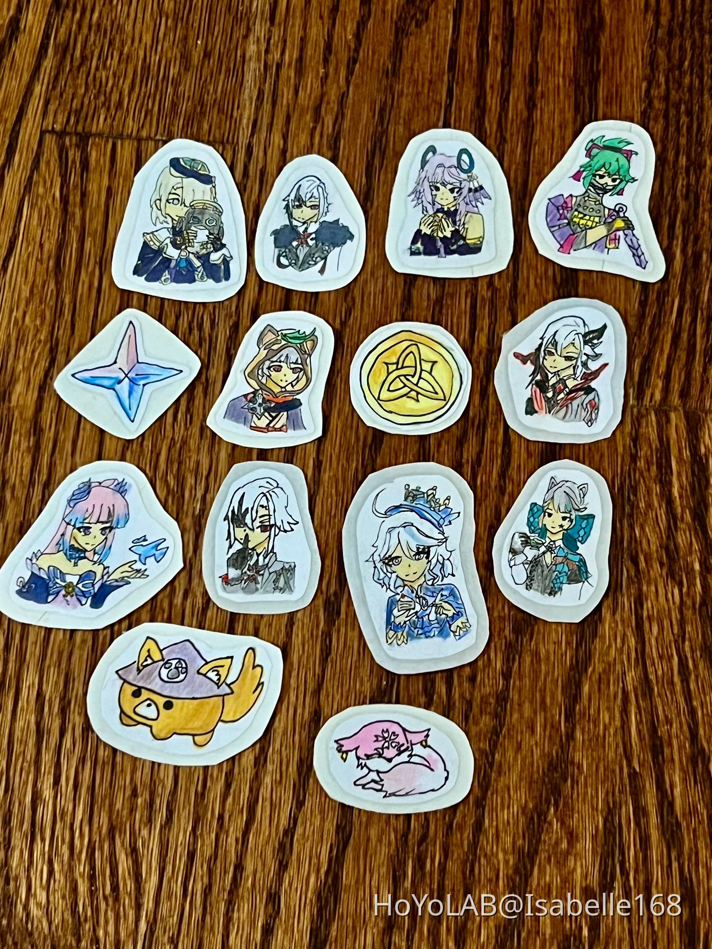 I made stickers :) Genshin Impact | HoYoLAB